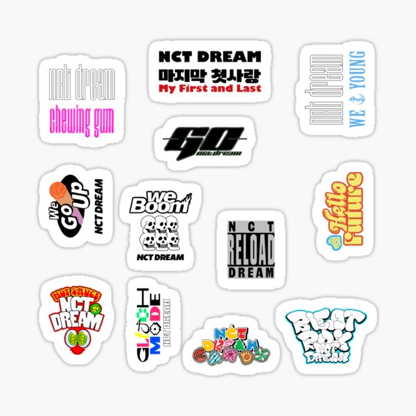 "NCT DREAM - logo timeline" Sticker for Sale by Nena-s | Redbubble