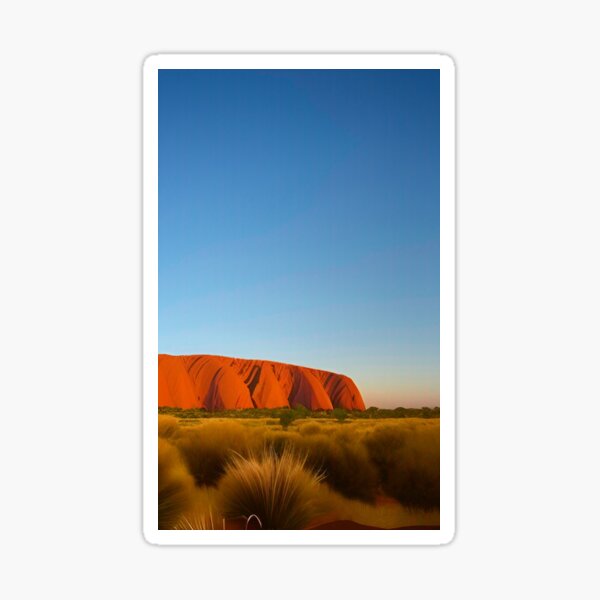 "Uluru, Australia" Sticker for Sale by postcardsfromI | Redbubble