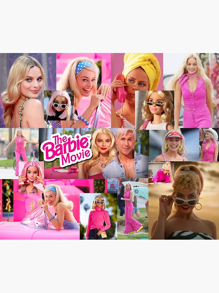 "The Barbie Movie 2023 Margot Robbie as Barbie Pink Aesthetic collage 2 ...