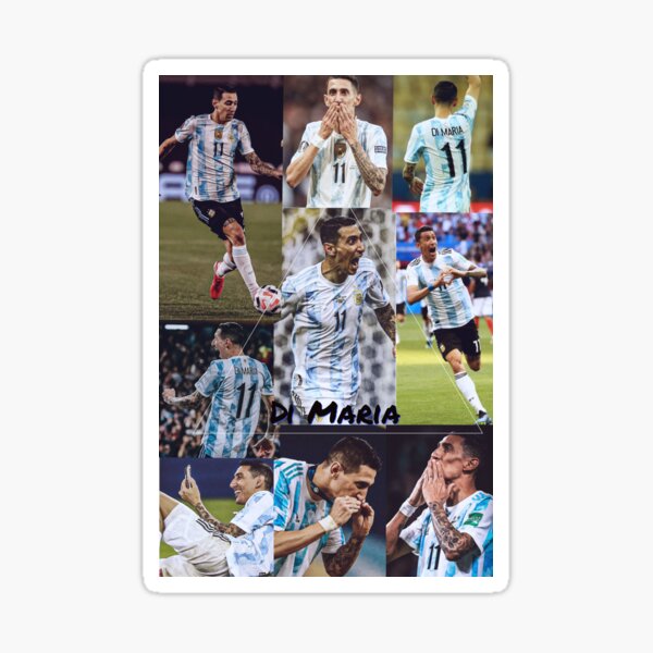 "Angel Di Maria (Argentina)" Sticker for Sale by AESTHETICMEN | Redbubble