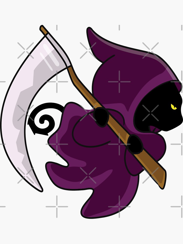 "Black Cat Grim Reaper" Sticker for Sale by chillaxcats | Redbubble