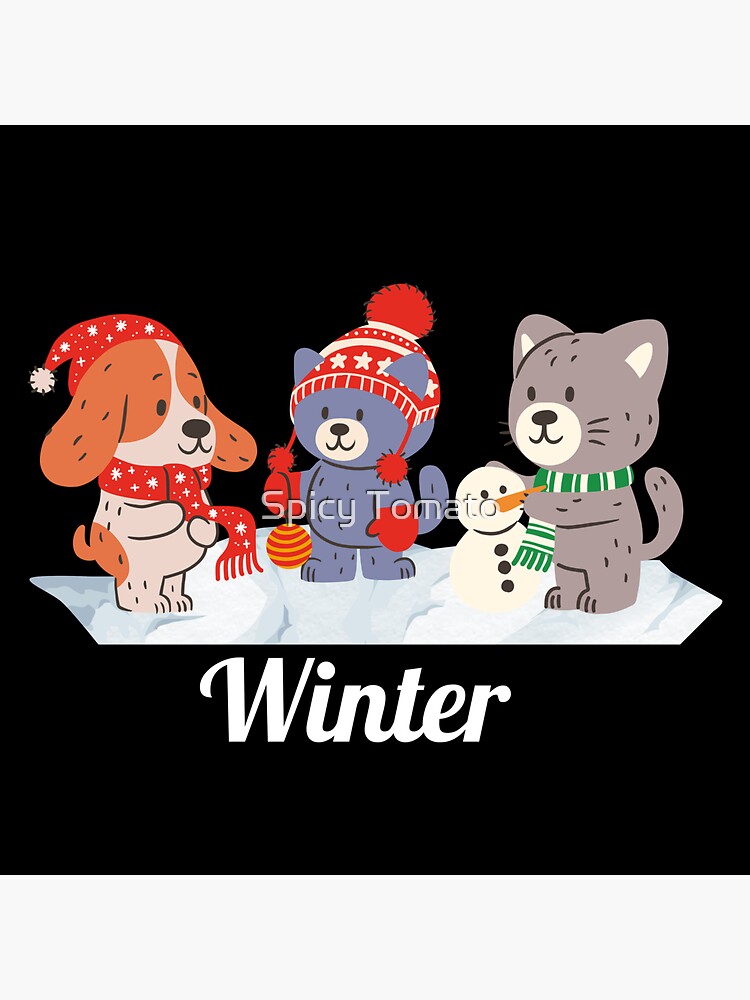 "Winter Together " Sticker for Sale by GL77 | Redbubble