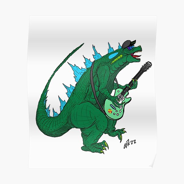 "Atomic Thunder Lizard Shreds!" Poster for Sale by coreyhasissues ...