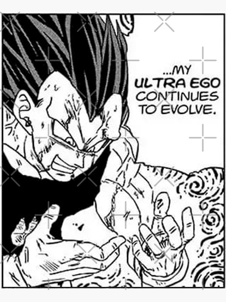 "My Ultra Ego continues to evolve. | Vegeta Ultra Ego" Sticker for Sale ...