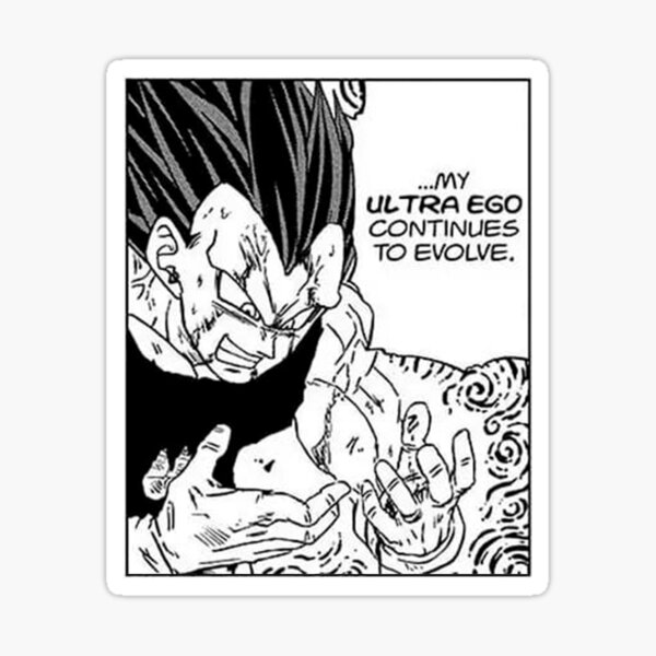 "My Ultra Ego continues to evolve. | Vegeta Ultra Ego" Sticker for Sale ...
