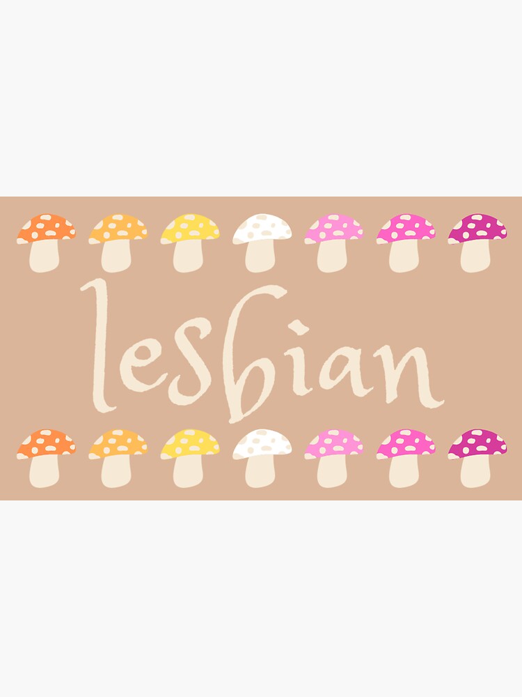 "Pastel Cottagecore Lesbian LGBTQ Simple Minimalist Mushroom Design ...