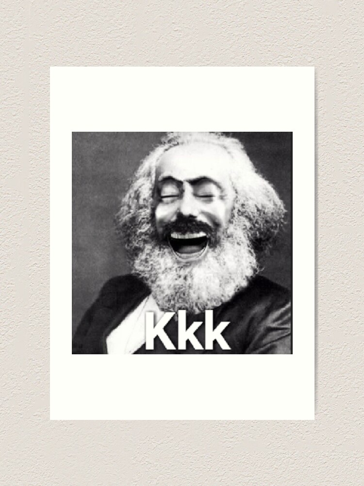 "Marx laughing meme" Art Print for Sale by Pjbaratix | Redbubble