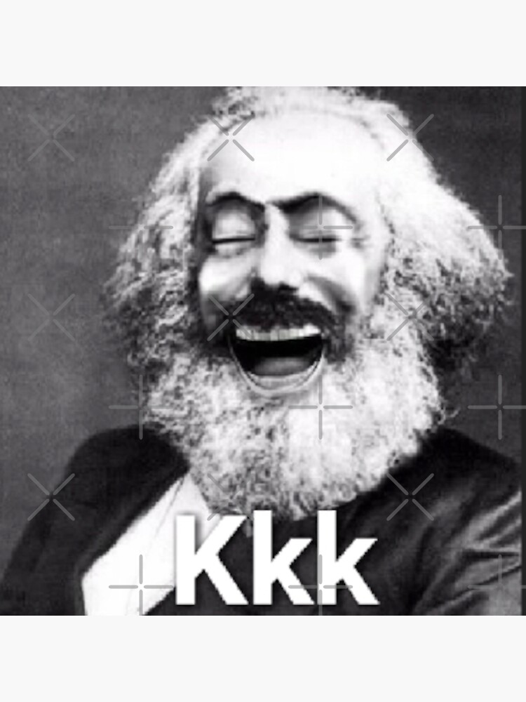 "Marx laughing meme" Sticker for Sale by Pjbaratix | Redbubble
