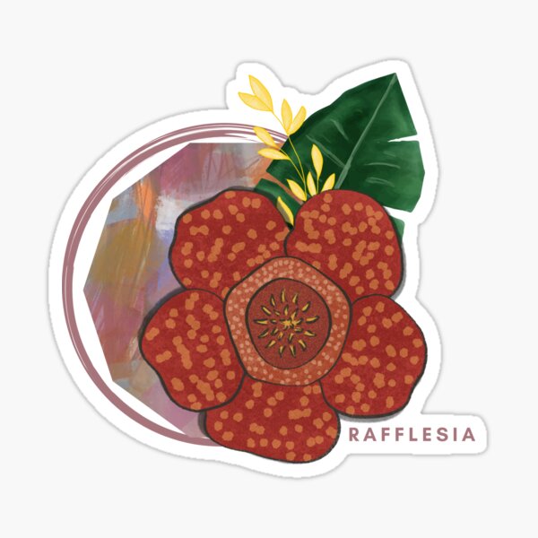 "RAFFLESIA HEART" Sticker for Sale by GoMoni | Redbubble
