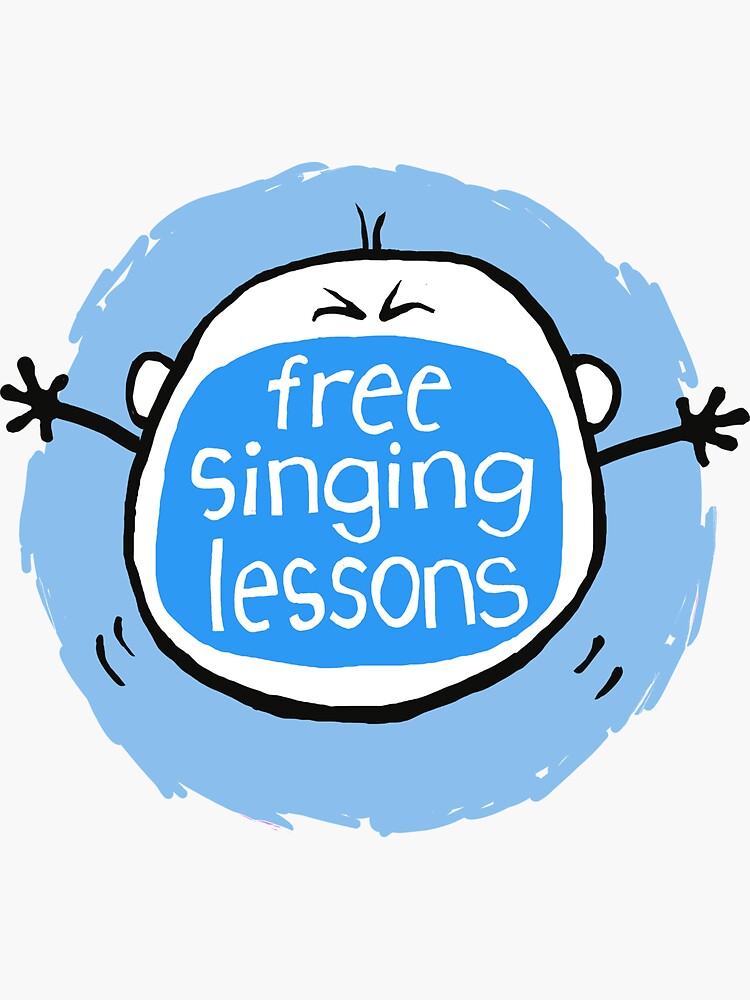 "Free Singing Lessons (boys)" Sticker for Sale by stiksart | Redbubble