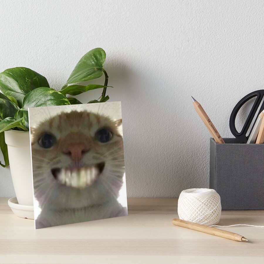 "smiley cat meme" Photographic Print for Sale by The Lone vendor ...