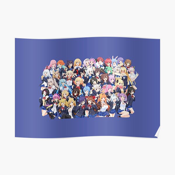 "Hololive anime girls" Poster for Sale by alexhales8008 | Redbubble