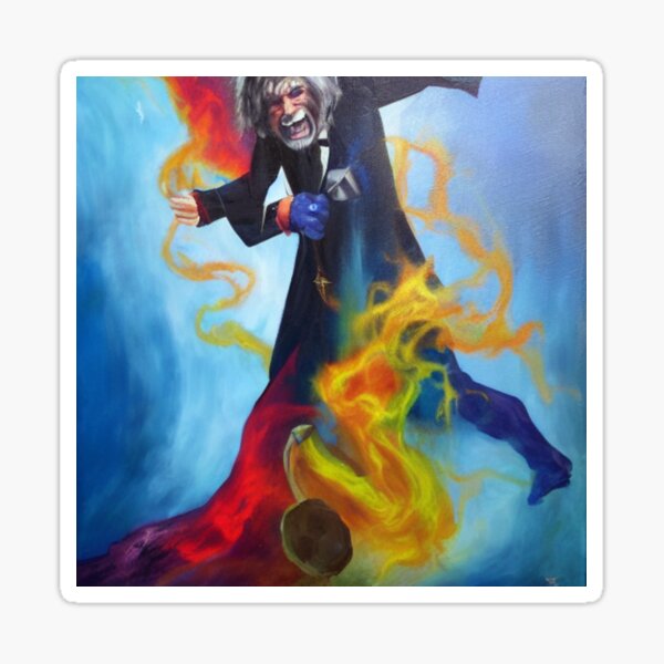 "Psycho Madness - Enchanting Wizard" Sticker for Sale by PsychoMadness ...