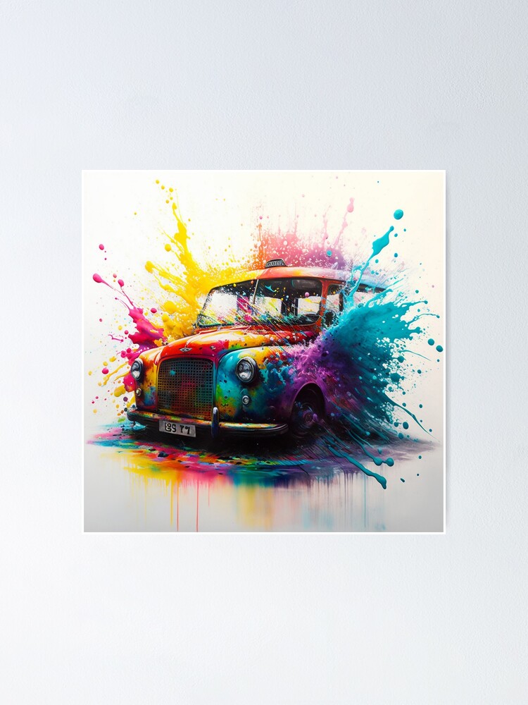 "London Black Cab Taxi" Poster for Sale by SimplyScene | Redbubble