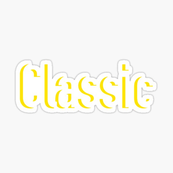 "Classic 03" Sticker for Sale by Space00 | Redbubble