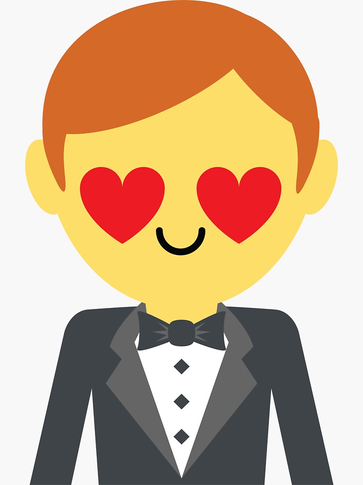 "Groom Emoji " Sticker for Sale by HippoEmo | Redbubble