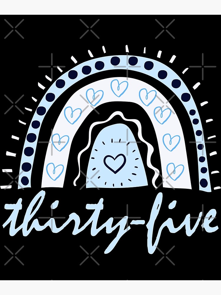 "Thirty Five Year Old Thirty Fifth Birthday Cute Fun Doodle Boho ...