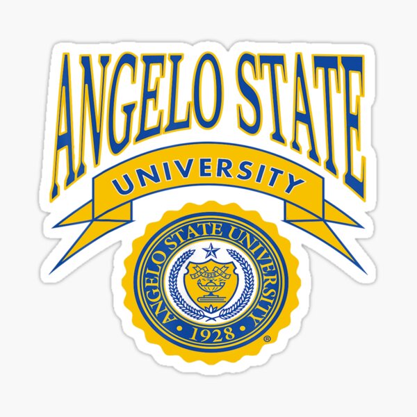 "Angelo State 1928 University" Sticker for Sale by Baudendistel | Redbubble