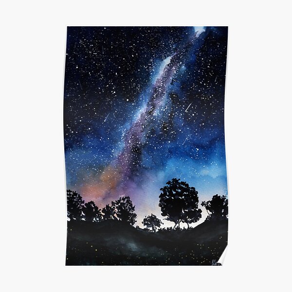 "Starfall" Poster by markovka-art | Redbubble