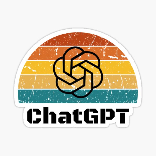 "ChatGPT" Sticker for Sale by sweary12 | Redbubble