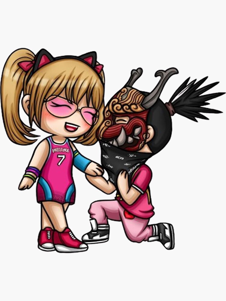 "garena free fire love" Sticker for Sale by OUMAANANE | Redbubble