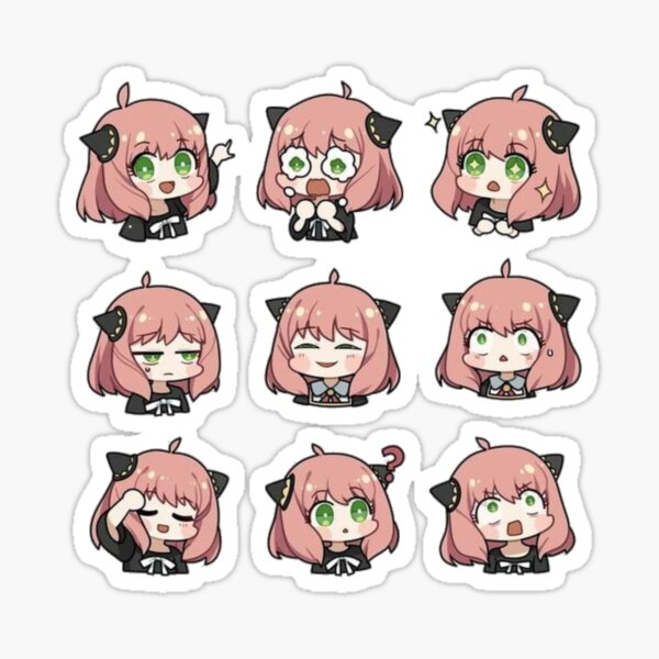 "Anya Forger" Sticker for Sale by Andreica2000 | Redbubble