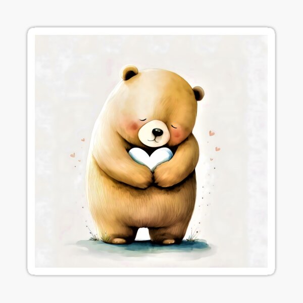 "Sad Bear" Sticker for Sale by NTGUILTY | Redbubble