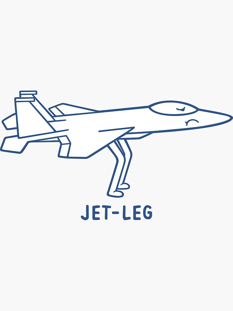 "Jet Leg" Sticker for Sale by doodl-do | Redbubble