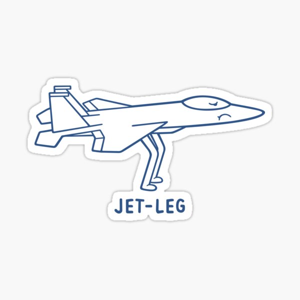 "Jet Leg" Sticker for Sale by doodl-do | Redbubble