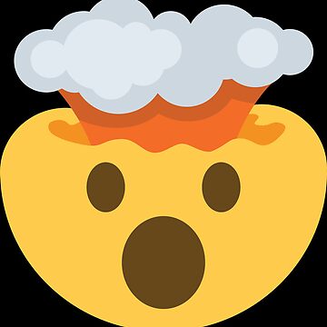 "Blow Your Top Emoji Icon" Sticker for Sale by PrintPortal | Redbubble