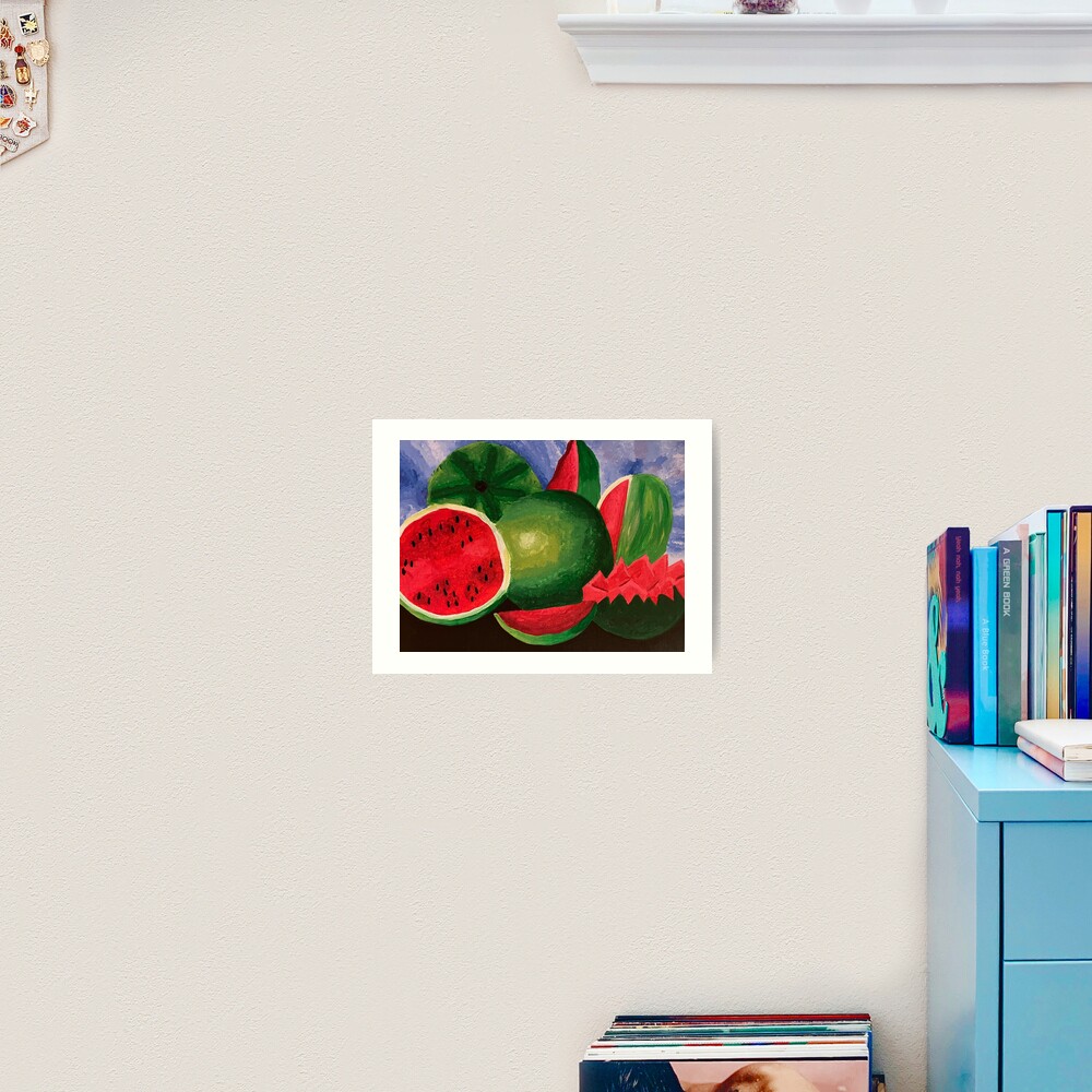 "Frida Kahlo Watermelons" Art Print for Sale by ashshaiv | Redbubble
