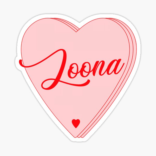 "Love Loona" Sticker for Sale by savvigraphics | Redbubble