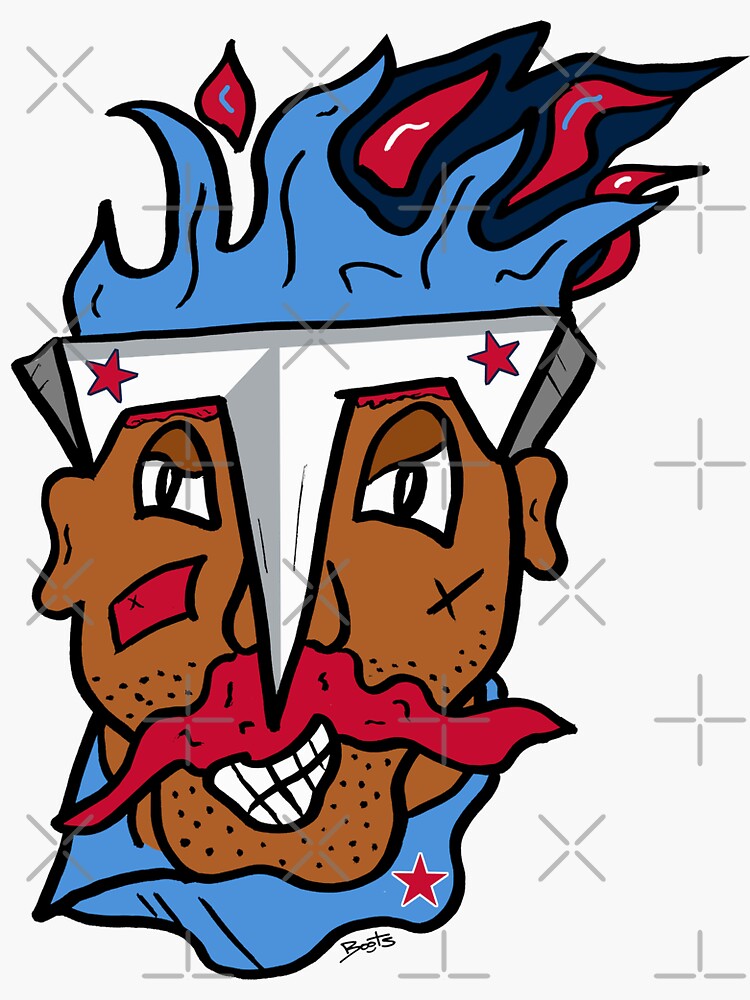 "Benny the Titan" Sticker for Sale by LockedUp | Redbubble