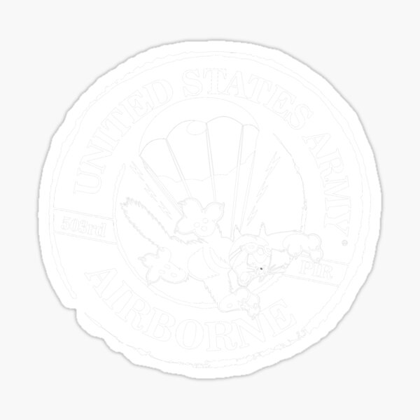 "Wildcat Patch of the 503rd Parachute Infantry Regiment" Sticker for ...