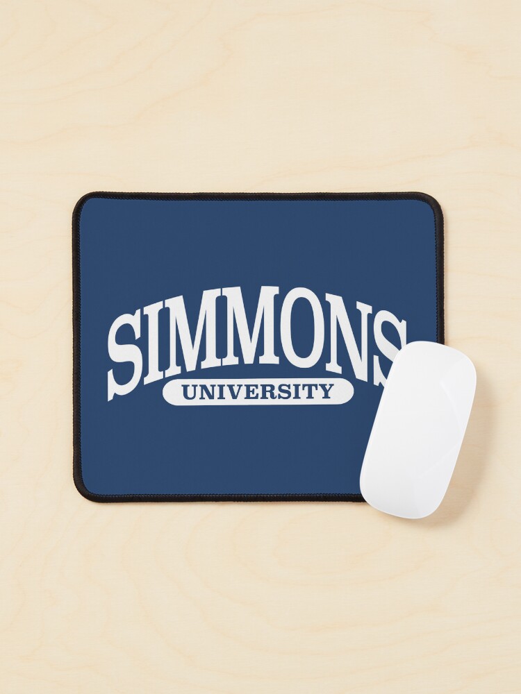 "simmons - serif font curved" Mouse Pad for Sale by scollegestuff ...