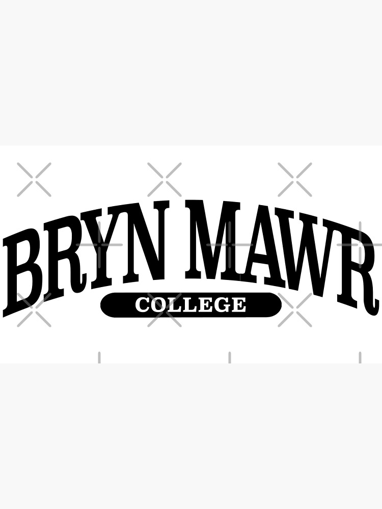 "bryn mawr - serif font curved" Poster for Sale by scollegestuff ...