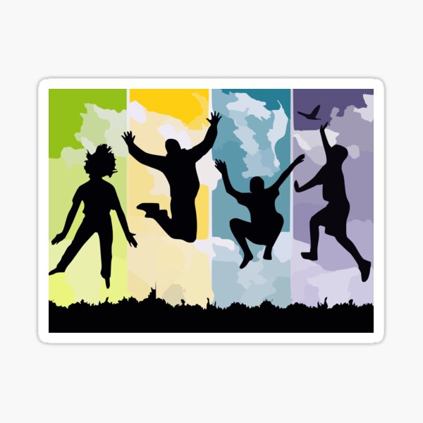 "Enjoyment and Freedom" Sticker for Sale by Crazepark | Redbubble