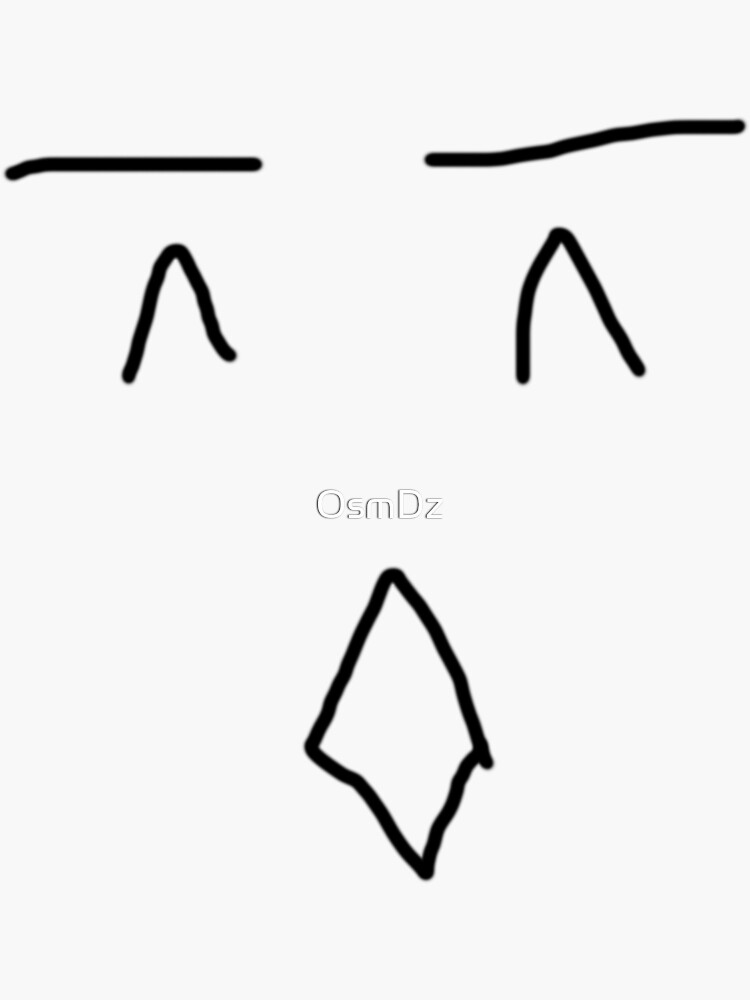 "Sigma Face" Sticker for Sale by OsmDz | Redbubble