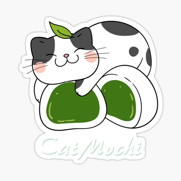 "cat mochi" Sticker for Sale by IsmailShopp1 | Redbubble