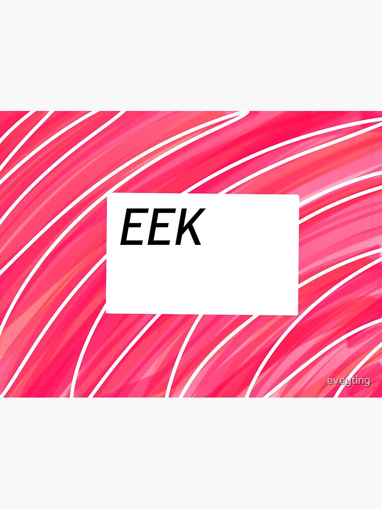 "EEK! Eek (rare names nametag)" Sticker for Sale by eveyting | Redbubble