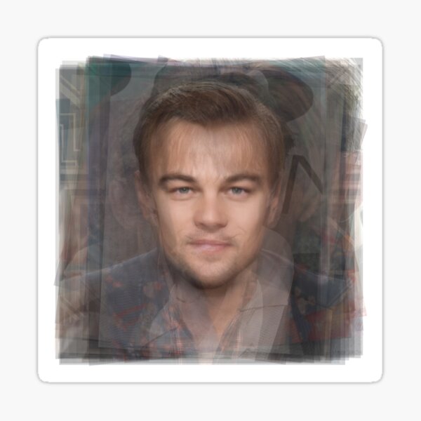 "Leo Dicaprio Portrait" Sticker for Sale by overlay-art | Redbubble