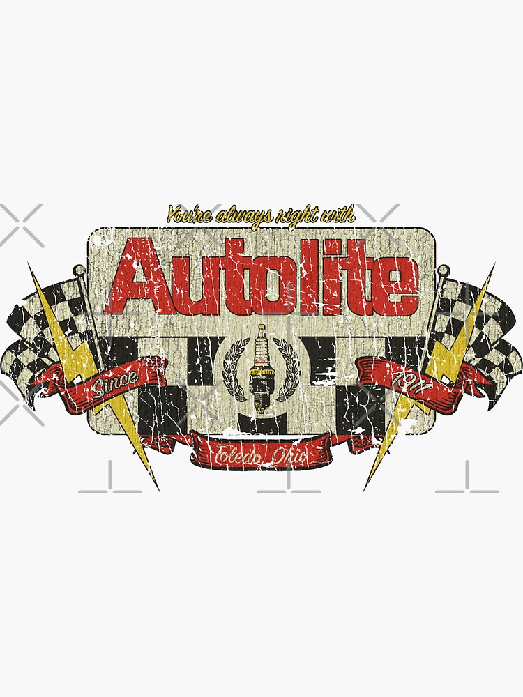 "Electric Autolite 1911" Sticker for Sale by AstroZombie6669 | Redbubble