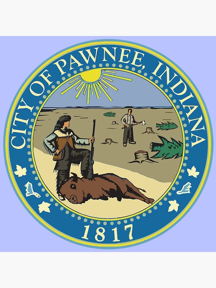 "city of pawnee, indiana" Art Print for Sale by gobbeecompany | Redbubble