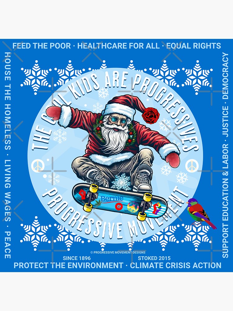 "PMD00208 Progressive Movement Designs Santa Skater skates on ...