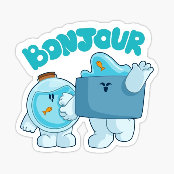 "Big Swim and Big Bottle Say Hello!" Sticker for Sale by BigSwim ...