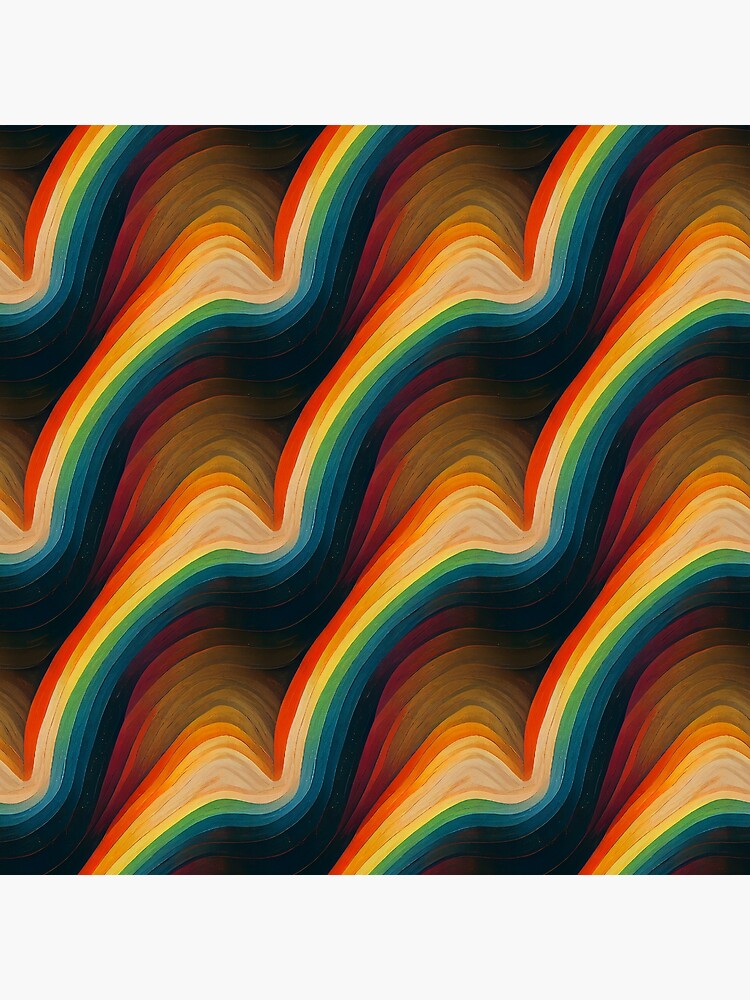 "Rainbow squiggle" Poster for Sale by DizPix | Redbubble