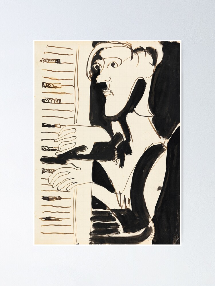 " Ernst Ludwig Kirchner Der Orgelspieler (Orgler) von Spina Julius ...