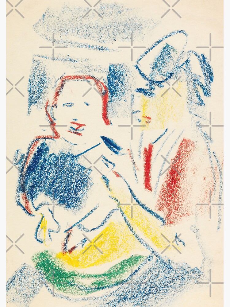 "Ernst Ludwig Kirchner Frau mit Kind " Sticker for Sale by TeeARTHY ...