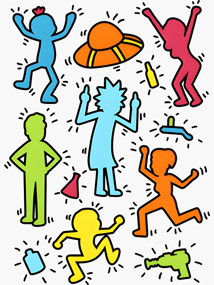 "Dancing Rick | Funny | Cartoon | Memes | Rick and Morty | Stickers | t ...