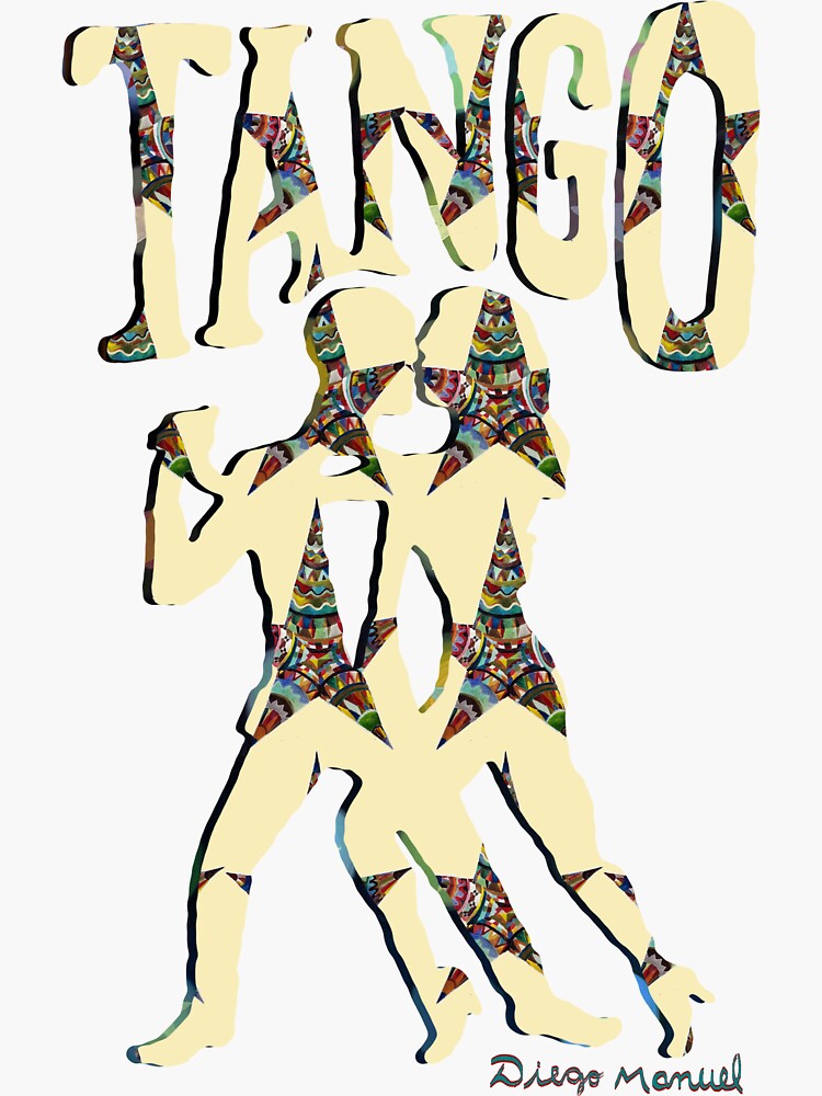 "Tango" Sticker for Sale by diegomanuel | Redbubble